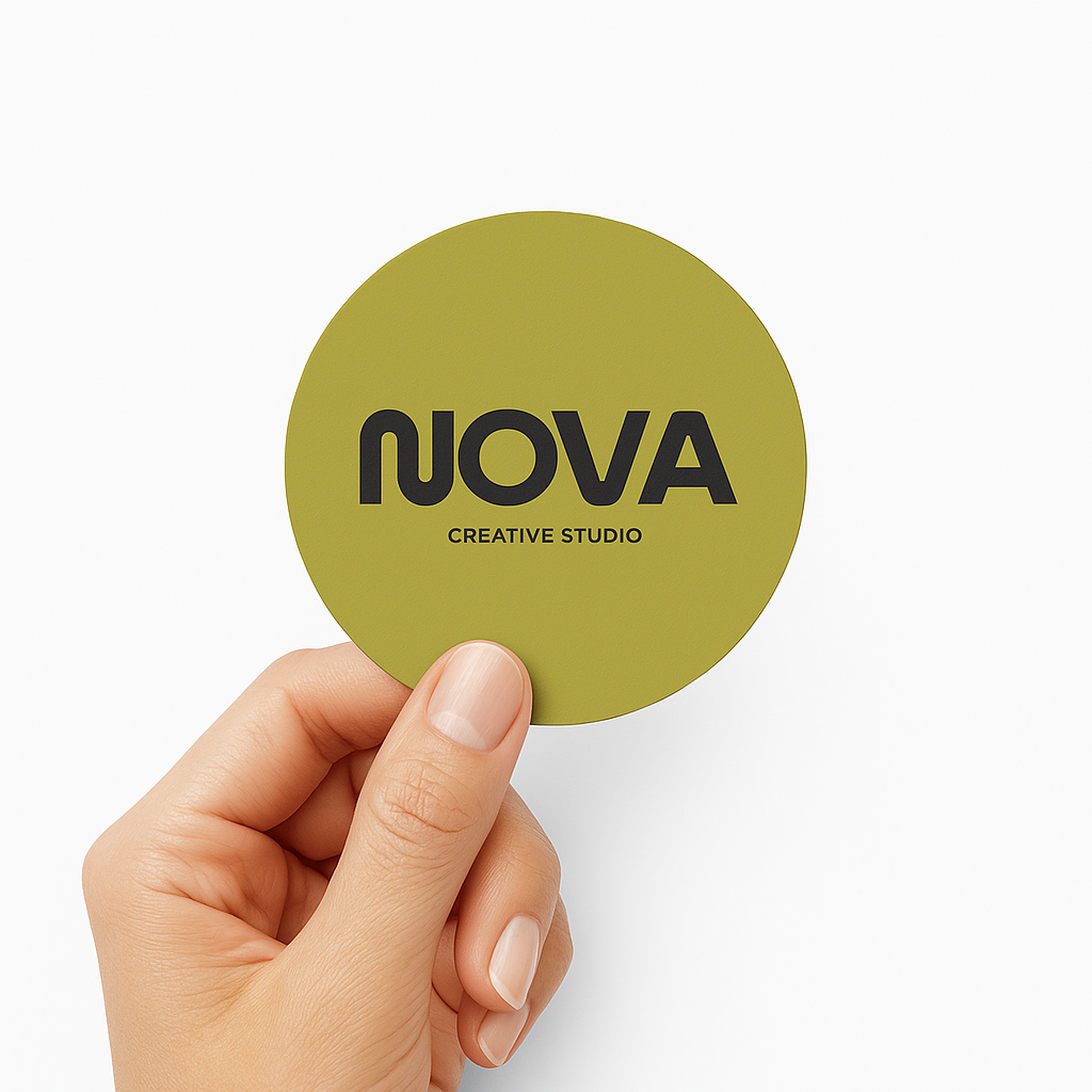 Circle Stickers – Custom, Bold & Stick – NOVA CREATIVE